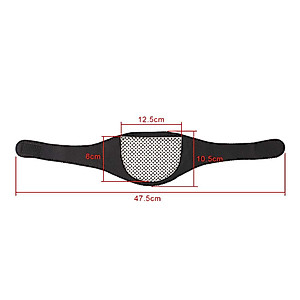 Neck Brace Support, Soft Cotton Neck Collar Heated Brace Wrap Strap for Daily Work Air, Car Travel