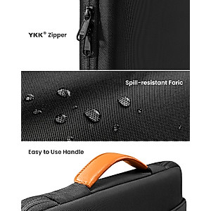 tomtoc 360 Protective Laptop Carrying Case for M3 MacBook Pro 14-inch A2918 A2992 M2/M1 Pro/Max 2023-2021, 12.9-inch iPad Pro 3rd-6th Gen with Magic Keyboard Folio, Water-Resistant Accessory Sleeve
