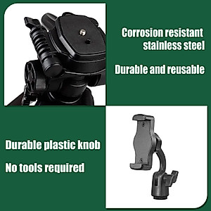 Keadic 20 Pcs M6x20 Clamping Screw Knob Thumb Screws, Carbon Steel 36# Threaded Knurled Thumbscrew Screw on Tee Wing Plastic Knob (1/4”x 25/32”)