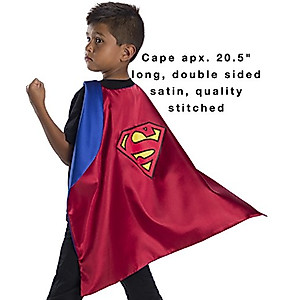 Rubies Super Hero Cape Set AMAZON EXCLUSIVE Officially licensed DC Comics Assortment 4 Capes, 3 Masks, and 1 Chest Piece, One Size