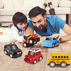 RuiDaXiang Metal Pull Back Cars,8 Pack Mini die cast Toy Cars Set, for Aged 3-6 Year Boys