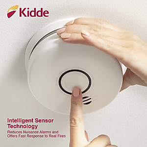 Kidde Smoke & Carbon Monoxide Detector, 10-Year Battery, Interconnect Combination Smoke & CO Alarm, Voice Alert