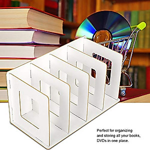 Bookshelf, Bookcase, Desktop Bookshelf, Eco-Friendly Bookshelf for Office for Home(Warm White)