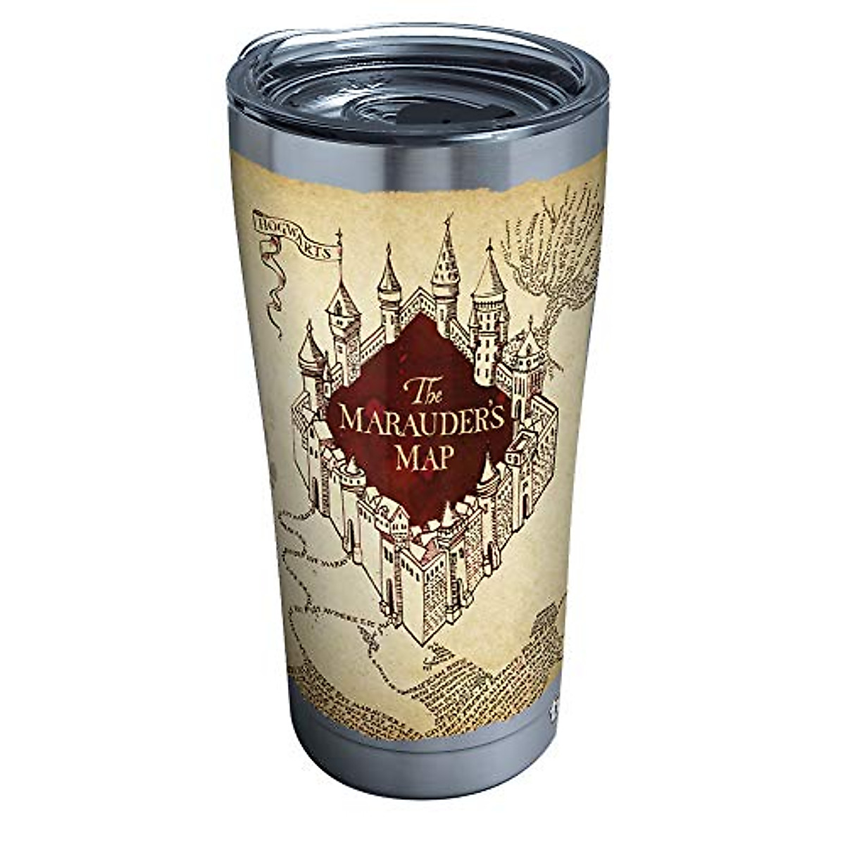 Tervis 1293210 Harry Potter-the Marauder'S Map Insulated Tumbler, 20 oz Stainless Steel, Silver
