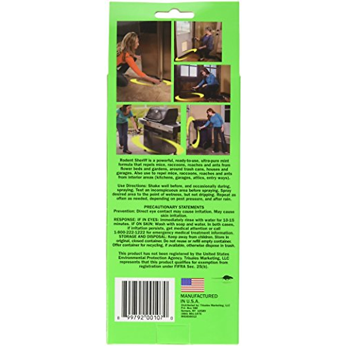 TRISALES MARKETING LLC RDS00012 8OZ Rodent Sheriff, No Size, Green, 12 g