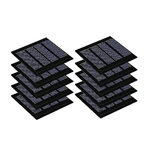 10Pcs Mini Solar Panels for Solar Power, 2V 80mA Mini Solar Panel Kit DIY Electric Toy Photovoltaic Cells Solar Epoxy Cell Charger 2.13"*2.13" (54mm*54mm)