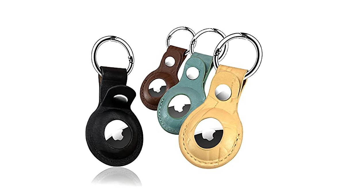 Stylish 4-Pack Airtag Keychain - Perfect Protection