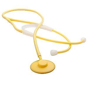 ADC Proscope 665 Ultra Lightweight Adult Disposable Single Use Stethoscope, 32" Length, Yellow (Pack of 10)