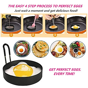 Stainless Steel Egg Ring,2 Pack Round Breakfast Household Mold Tool Cooking,Round Egg Cooker Rings For Cooking Egg Maker Molds