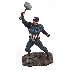 DIAMOND SELECT TOYS Marvel Gallery: Avengers Endgame: Captain America PVC Figure, Multicolor