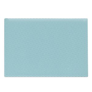 Ambesonne Vintage Blue Cutting Board, Classical Argyle Pattern Striped Checkered Traditional Old Fashioned, Decorative Tempered Glass Cutting and Serving Board, Large Size, Pale Blue White