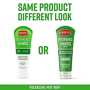 O'Keeffe's Working Hands Hand Cream, 3 oz Tube and Night Treatment Hand Cream, 3 oz Tube