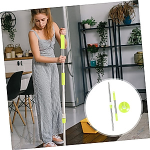 GOOHOCHY 1 Set Mop Pole Commercial Mop Turnicate Kit Mop Handle Replacement Rotary Mop Rod Replacement Rotating Mop Rod Replacement Rotating Mopa para Limpiar Pisos Mopping Stainless Steel