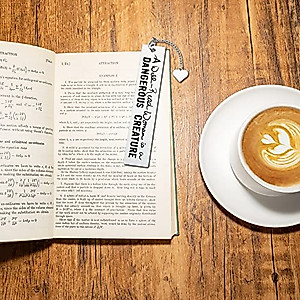 Funny A Well Read Woman is a Dangerous Creature Inspirational Bookmark Gifts for Women, Bookmarks for Sister Girl Daughter Bookworm Book Friend Friendship Gifts Sister Gifts