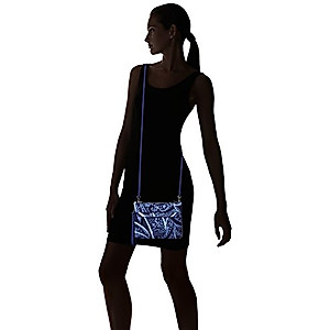 Vera Bradley Women's Cotton Custom Crossbody Purse With RFID Protection, Indio, One Size