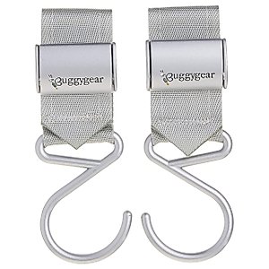 Buggygear Stroller Hooks - On The Go Stroller Hooks for Bags - Hang Bags Stroller Hooks