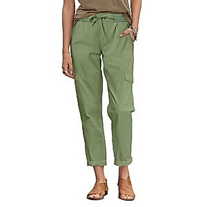 Dokotoo Cargo Pants Women High Waisted Baggy Wide Leg Womens Pants 4 Pockets Womens Fashion 2023 Fall Y2K Clothing Casual Combat Military Trouser Green