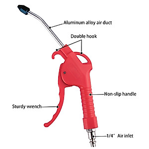 PNTGREEN Air Blow Gun, 4" Air Nozzle Blow Gun, Air Compressor Accessories and Dust Removal Cleaning Tool（1 Pack）