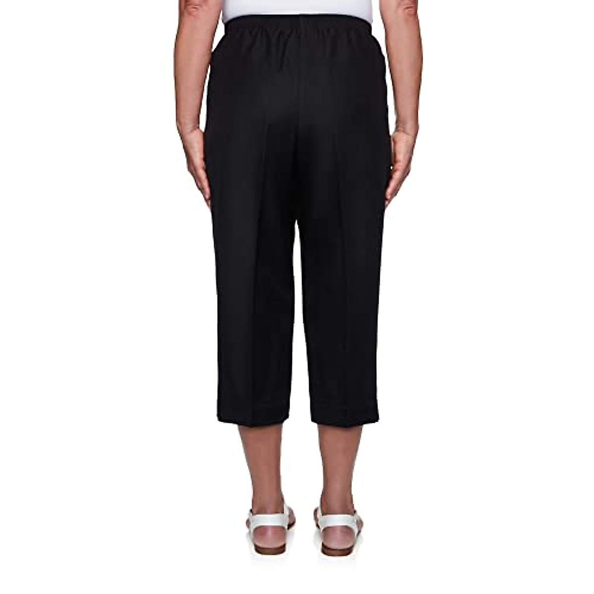 Alfred Dunner Women's Classic Capri Pant Size 16 Black