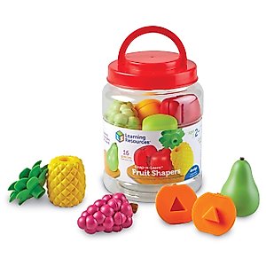 Learning Resources Snap-n-learn Fruit Shapers,Fine Motor Toy for Toddlers, Ages 2+