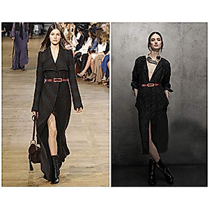 INSIGHTER Genuine Leather Belt for Women Waist Skinny Dress Belt for Jeans Pants 0.93" Width Black Red Brown White