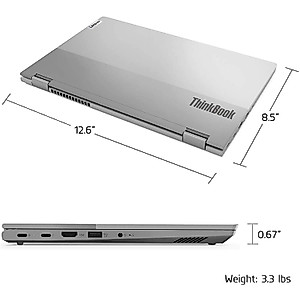 2021 Newest Lenovo ThinkBook 14s Yoga 2 in 1 Laptop, 14.0" FHD IPS Touchscreen, i5-1135G7, 8GB RAM, 256GB PCIe SSD, Fingerprint Reader, Backlit Keyboard, WiFi 6, Windows 10 Professional, Pen Included