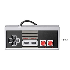 AJFKOOP Retro Game Console – Classic Mini Retro Game System Built-in 620 Games and 2 Controllers, 8-Bit Video Game System with Classic Games, Old-School Gaming System for Adults and Kids