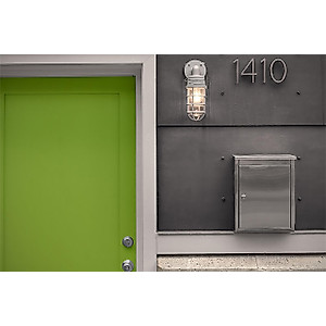 Architectural Mailboxes Regent Stainless Steel, Locking, Wall Mount Mailbox, 2507PS-10, Stainless Steel, Small Capacity