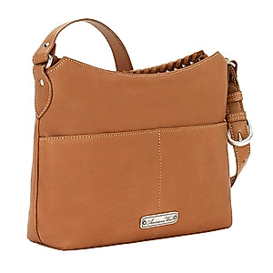 American West Leather Western Shoulder Handbag - Harvest Moon