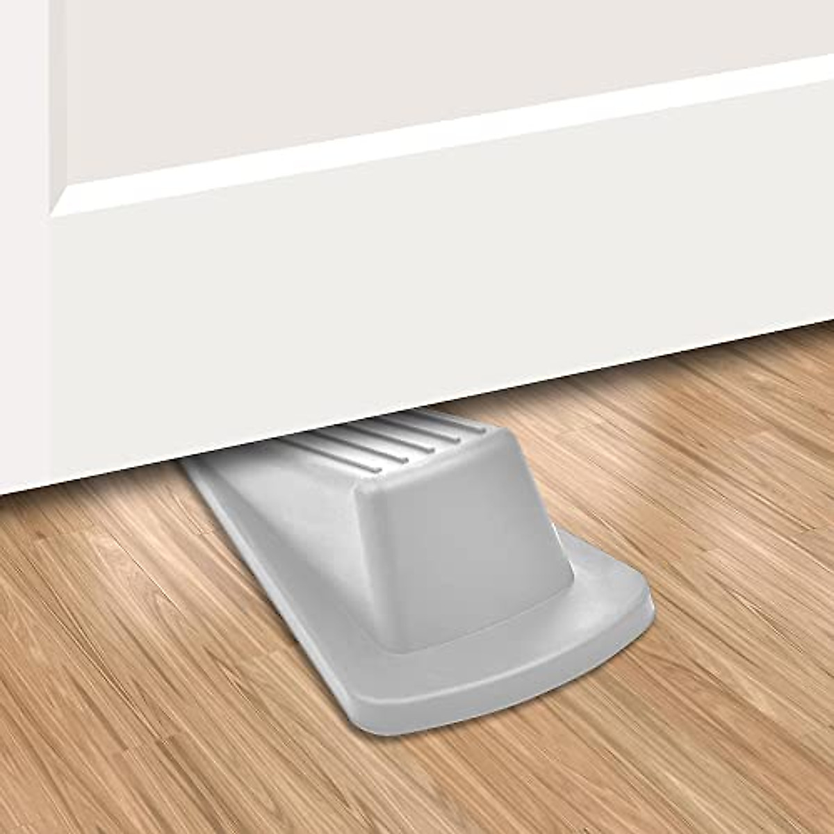 Vanleonet Door Stoppers,4 Pack Premium Rubber Door Stop Wedge, Prevent The Lock-Outs,Floor Sturdy Stackable Door Stop for Carpet Heavy Duty Door