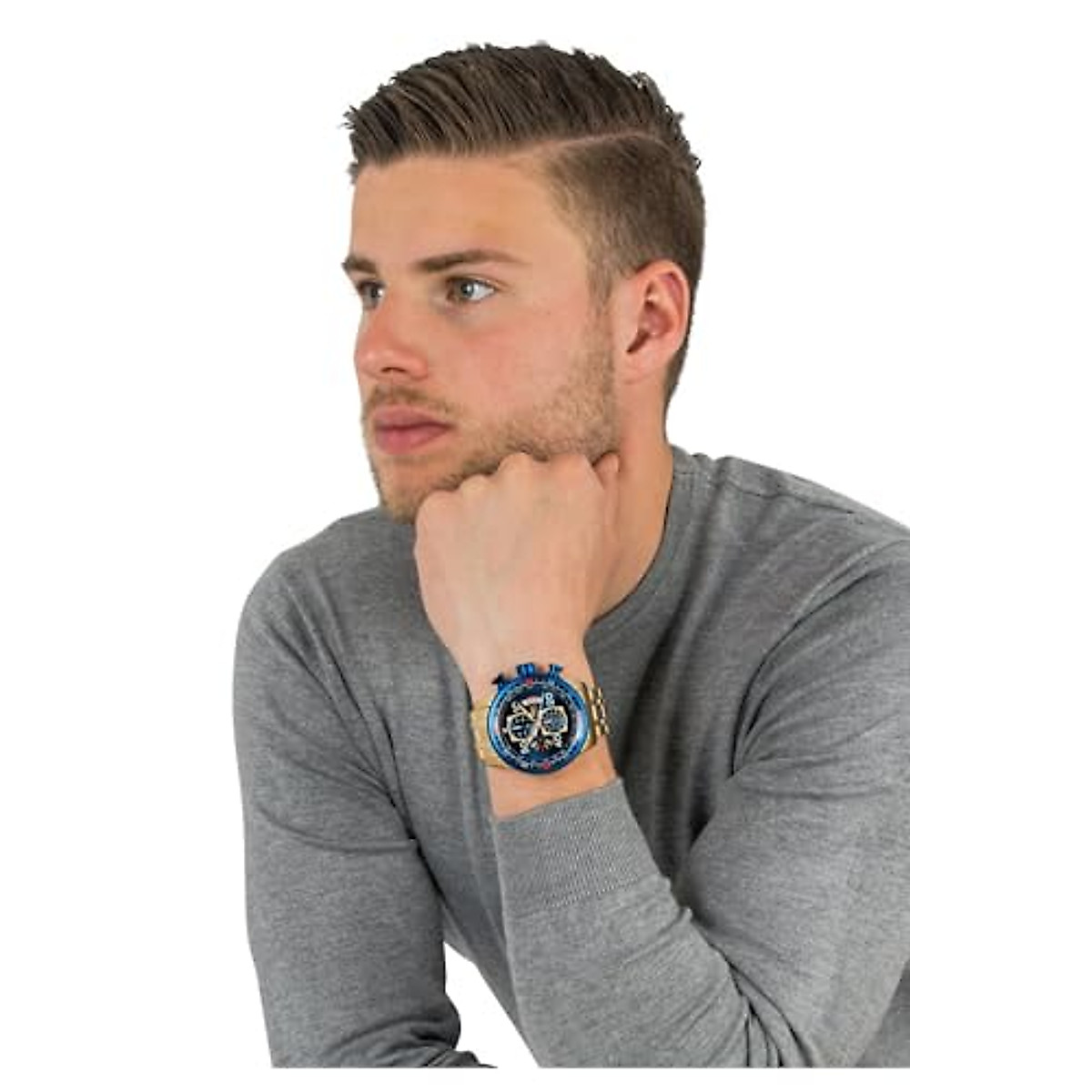 Invicta Men's 19173 Aviator Analog Display Japanese Quartz Gold Watch