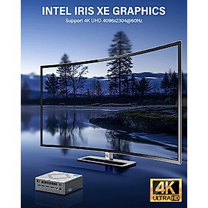 KAMRUI Mini PC Intel i5-12450H(up to 4.4GHz,8C/12T), Mini Computers Desktop 32GB RAM 512GB NVME SSD,Micro PC Small Support Triple Display 4K with Type-C/WiFi6/BT5.2/USB3.2/LAN for Office/Business