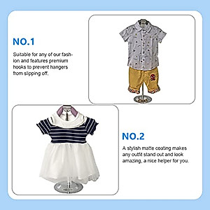 VOSAREA Kids Clothes Stand Girl Dress Form Cloth Display Stand Clothes Showing Stand Clothes Display Rack (Random Color)