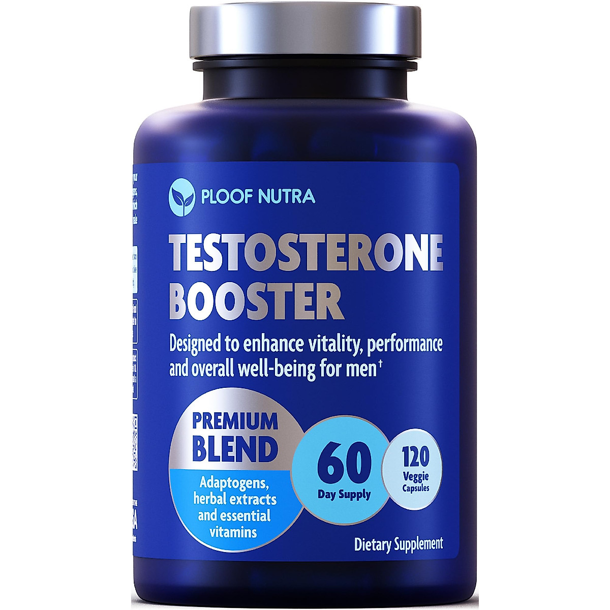 Testosterone Booster Supplement for Men - Male Enhancing Test Boost - Ashwagandha, Tongkat Ali, Rhodiola, Tribulus, Vitamin D3, B6, B12 - Workout, Muscle Builder, Strength, Energy, Performance - 120ct