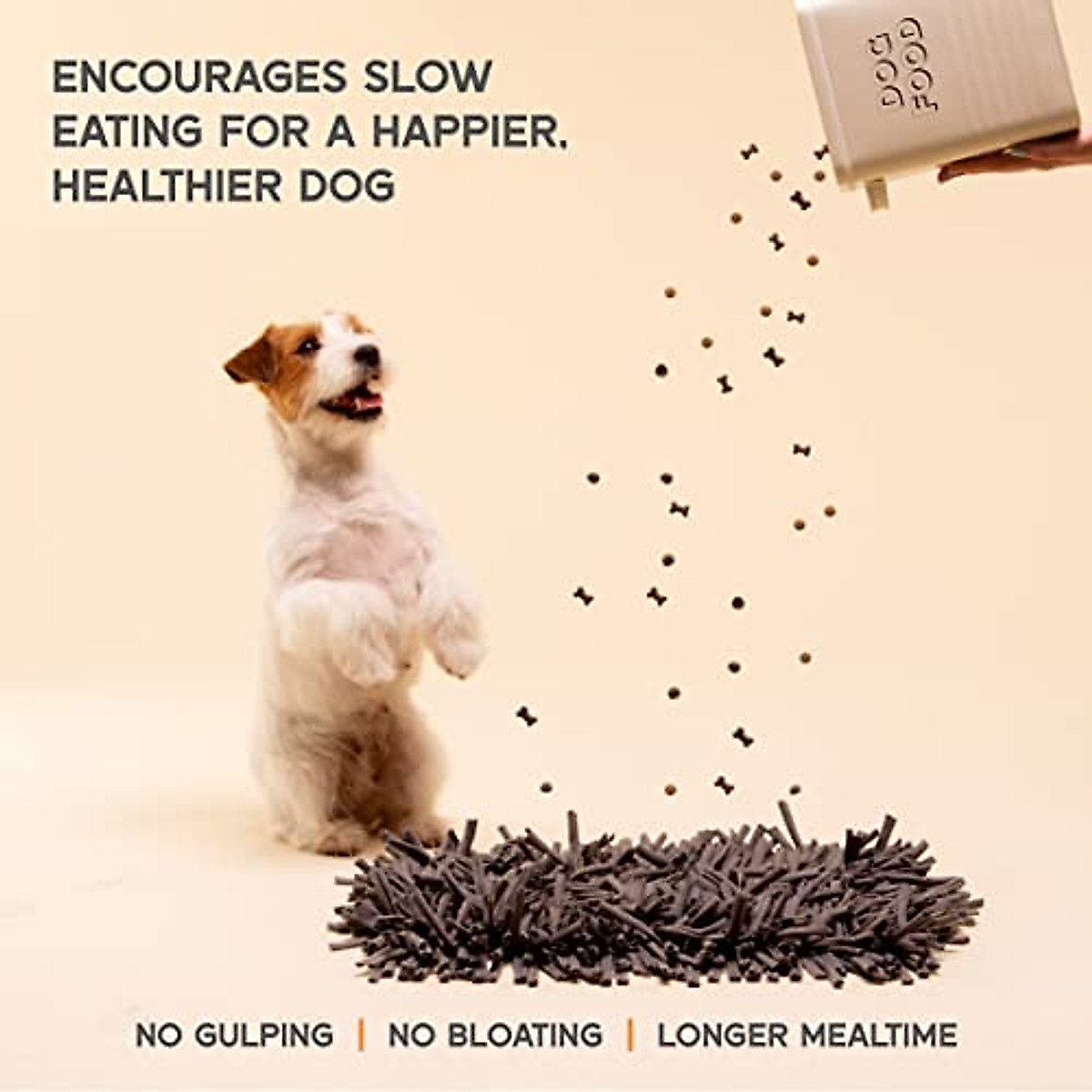 Paw 5 Dog Snuffle Mat for Dogs Small. Dog Toys Interactive - Reduces Boredom & Anxiety. Premium Feeding Mat for Slow Eating & Smell Training. Dog Brain Stimulating Toys + Small Dog Bed