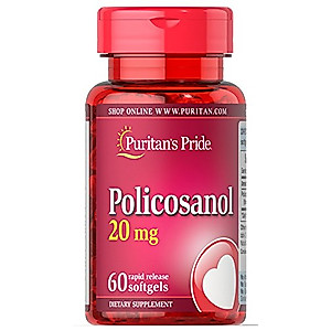 Puritan's Pride Policosanol 20 mg-60 Softgels