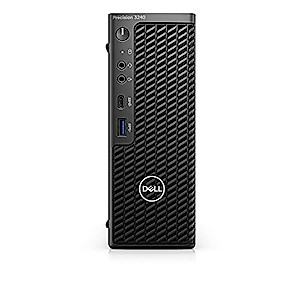Dell Precision 3240 Micro Desktop - Intel Xeon W-1250, 16GB DDR4 RAM, 512GB PCIe NVMe Class 40 M.2 SSD, NVIDIA Quadro RTX 3000, Windows Pro for Workstations - Black (Latest Model)