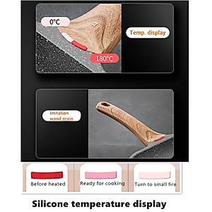 HUPECHAM Grill Pan MINI Size19cm/7.5 Inch For Indoor Cooking Non-Stick Granite, Griddle Pan For Stove Top, Steak Pan For Stove Top, Aluminum Skillet Griddle, Single Serve