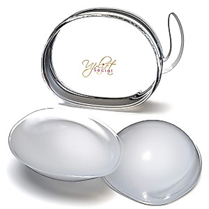 Uplift Secret Silicone Bra Inserts - Clear Gel Push Up Breast Pads - Bra Padding Bust Enhancer