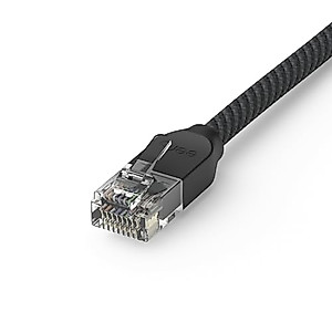 Amazon eero CAT6a Ethernet cable - Supports 10 gigabit+ speeds, 10 foot, 1-pack, Titanium Black