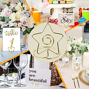 20Pcs Wedding Table Number Stand Place Card Holders for Table Setting Mini Table Menu Display Holder Stand for Memo,Cards,Pictures in Wedding,Birthday Party,Anniversary
