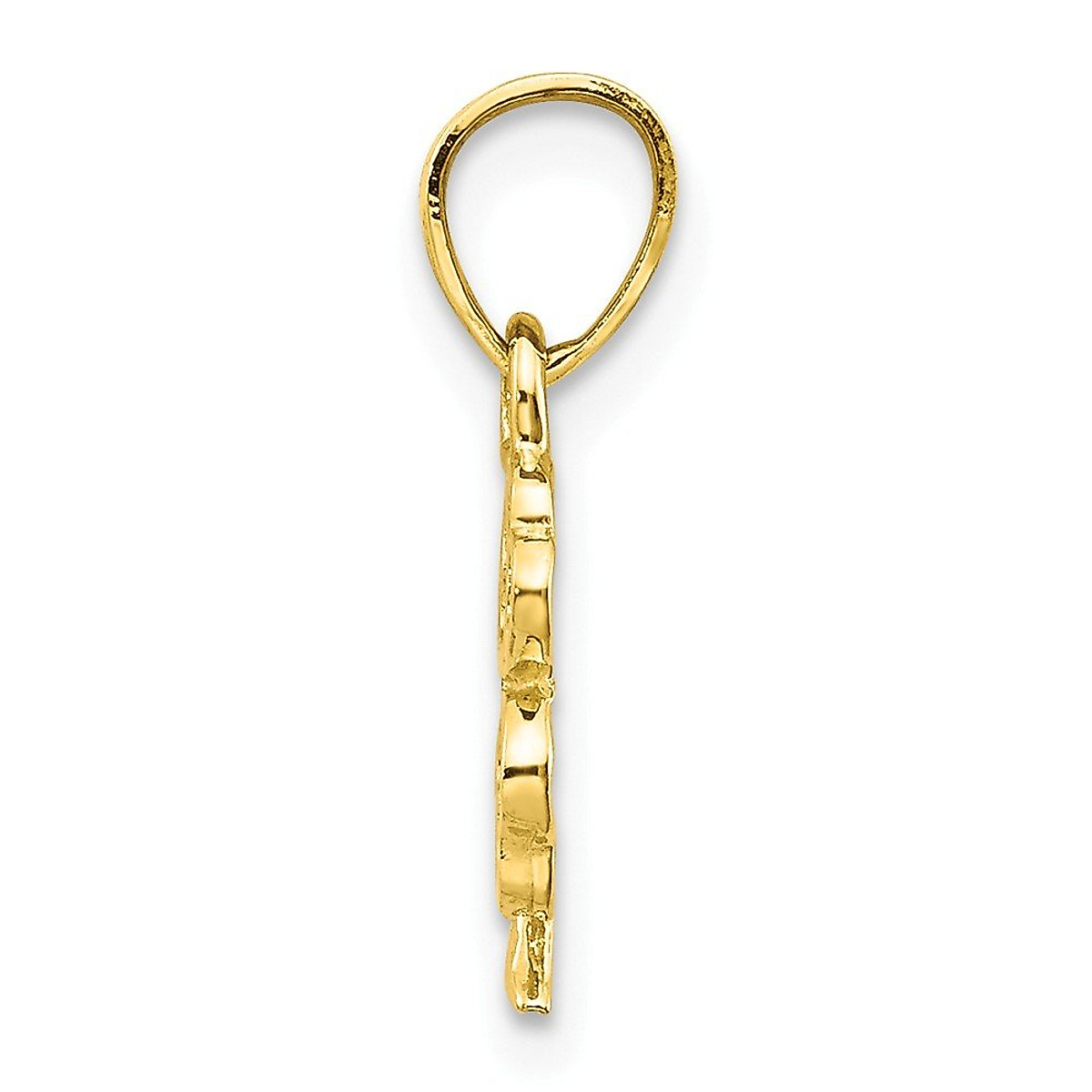 BillyTheTree Jewelry 10K Yellow Gold Four Leaf Clover Pendant