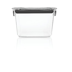Rubbermaid Brilliance Food Storage Container, Medium Deep, 4.7 Cup, Clear 2024349