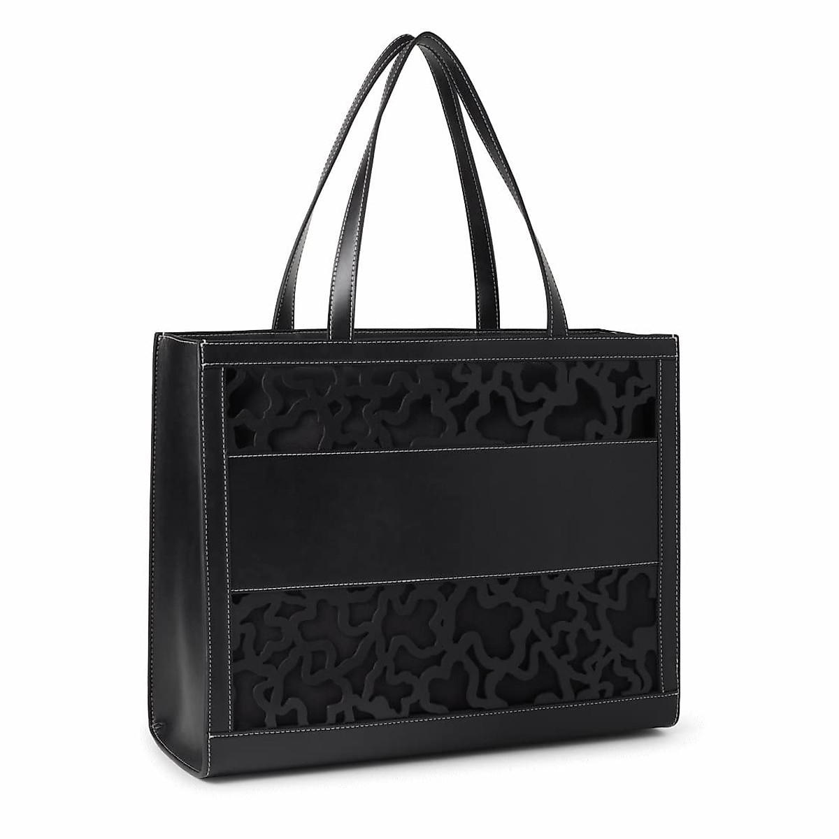 TOUS Amaya Kaos Shock Shopping Bag, Black, Large