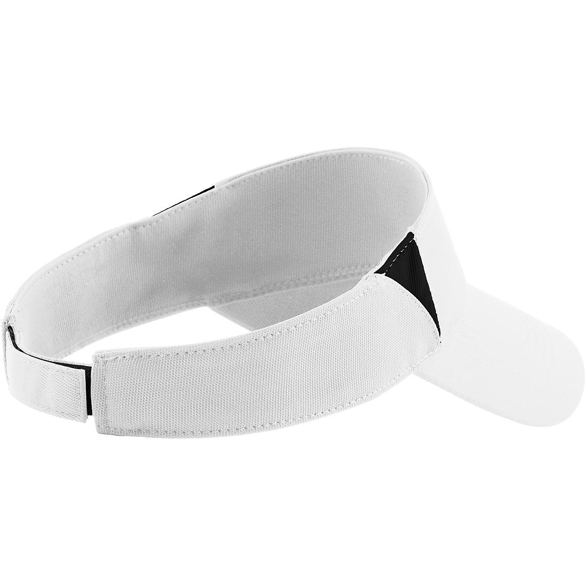 Sport-Tek Dry Zone Colorblock Visor OSFA White/Black