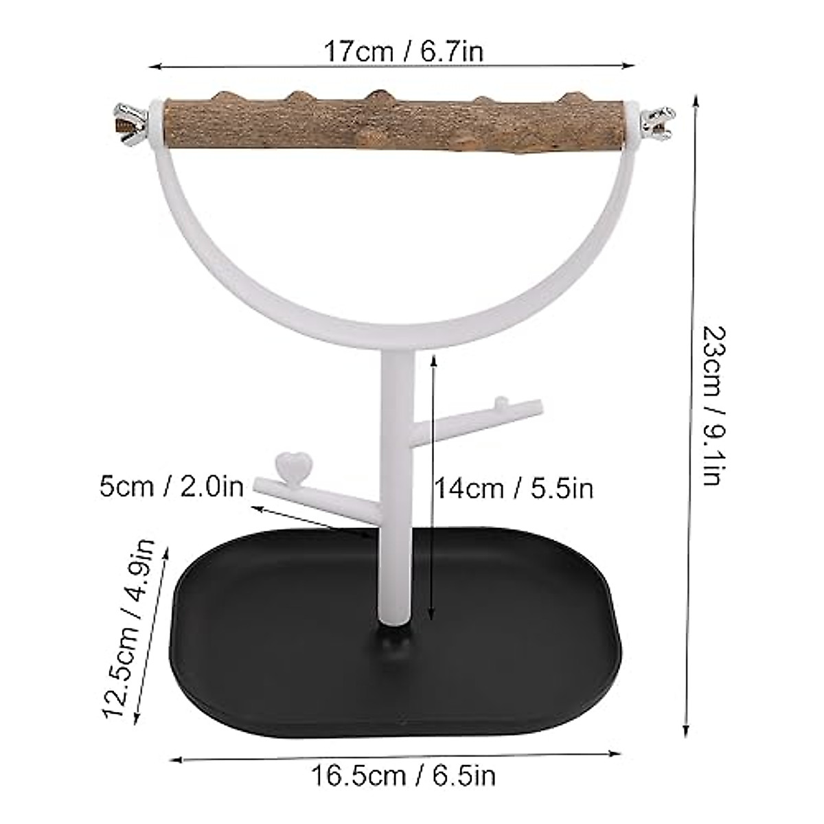 Parrots Stand, Portable Desktop Bird Playstand Parrots Training Stand for Parakeets Cockatiels Lovebirds Bird Training Stand Table Top Bird Perch Bird Playground Bird Stand Parrot Perch Stand