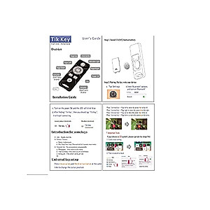 Mars Fox BT Multimedia Music Remote for Android System Smartphone Tablet Devices Tiktok Camera Remote(add Music Play Function) Must Turn on assistive Touch if iOS System Like ipad iPhone ect.