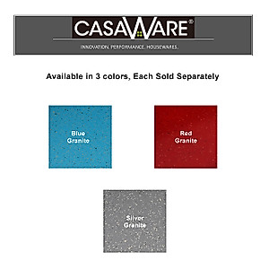 casaWare Mini Muffin Pan 12 Cup Ceramic Coated Non-Stick (Blue Granite)