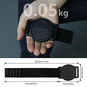 CoStySee Magnetic Phone Mount for Gym,Fitness Phone Holder with Velcro Strap for Treadmill/Stroller/Indoor Cycling Handlebar & More,Compatible with iPhone 15/14/13/12 Series