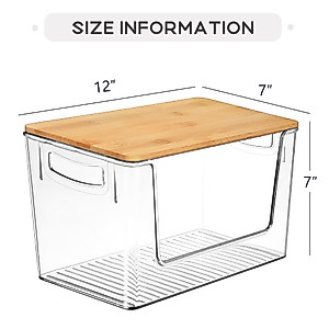 Extra Large Trash Bag Holder, Acrylic Garbage Bag Holder Dispenser with Lid for Kitchen and Under Sink